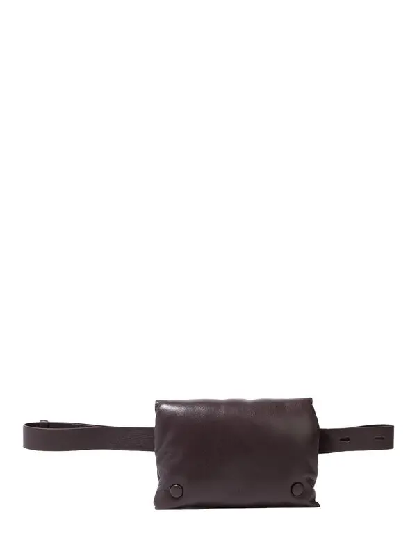Nanushka Tao Padded Vegan Leather Belt Bag - Grape