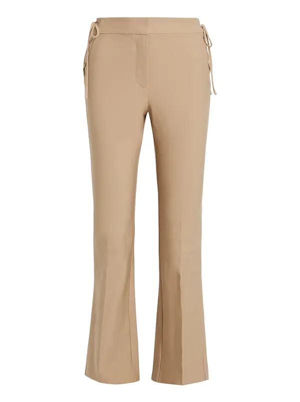 Derek Lam 10 Crosby Curtis Lace-up Bootcut Pants - Sand