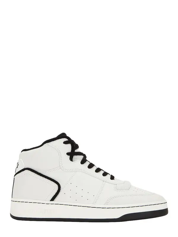 Saint Laurent Sl80 Mid-top Sneaker - White