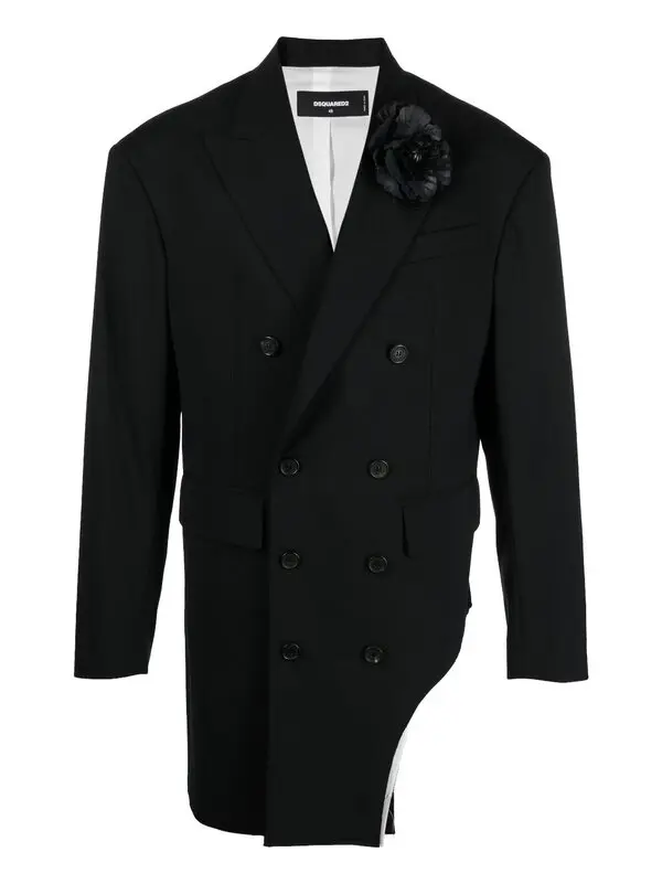 Dsquared2 Double-breasted Blazer - Black