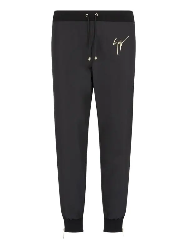 GIUSEPPE ZANOTTI Logo-print Track Pants - Black