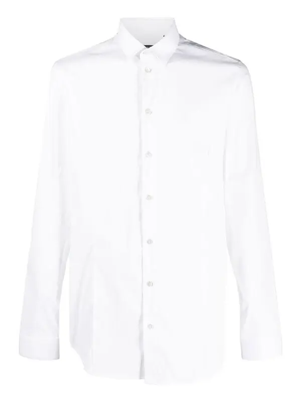Patrizia Pepe Slim-cut Long-sleeve Shirt - White