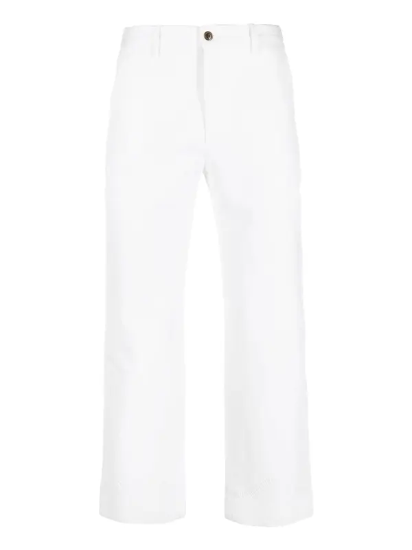 BODE Tailored Straight Trousers - White