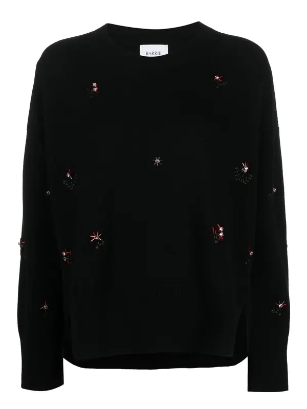 BARRIE Iconic Cashmere Jumper - Black