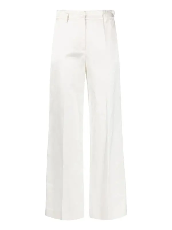 P.a.r.o.s.h Rasone Satin Trousers - White