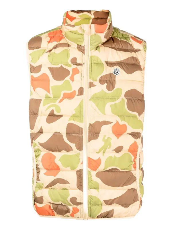 BILLIONAIRE BOYS CLUB Camouflage-pattern Padded Gilet - Yellow