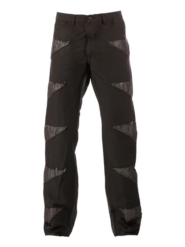 Comme Des Garçons Patchwork Trousers - Black