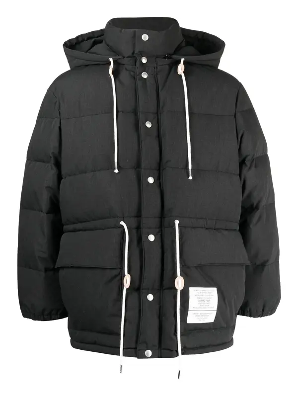 NEIGHBORHOOD Drawstring-fastened Padded Jacket - Black