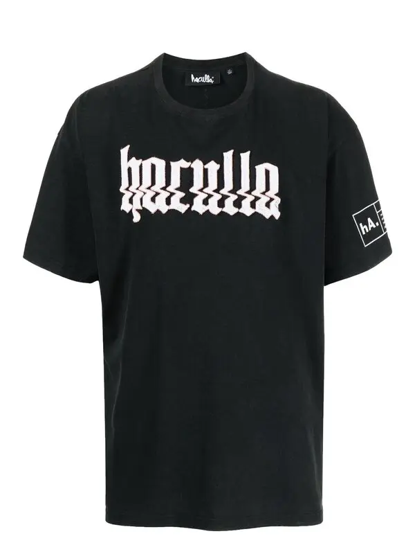 HACULLA. Glitched Logo-print T-shirt - Black