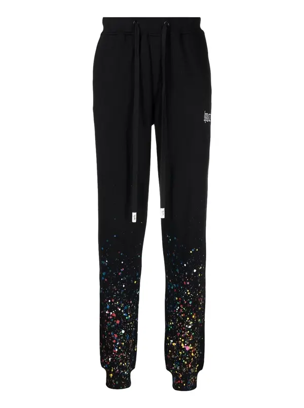 HACULLA. Paint Splatter Track Pants - Black