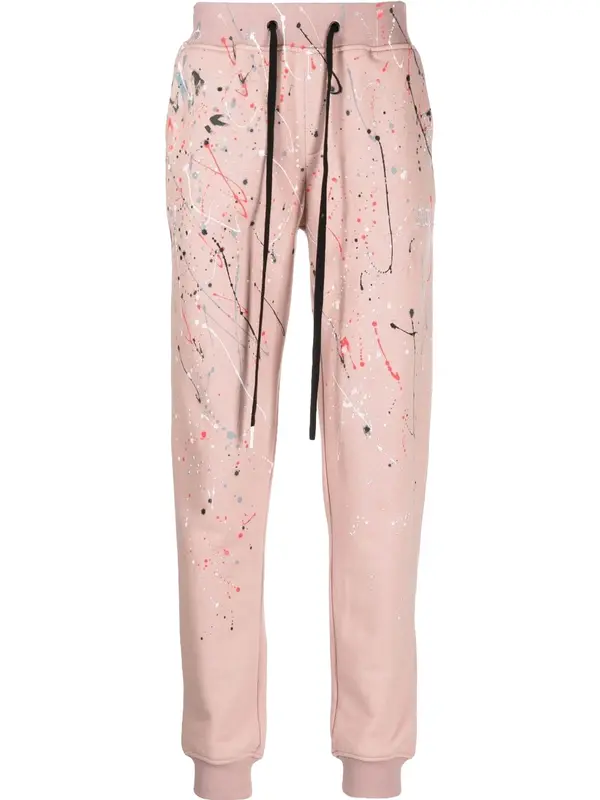 HACULLA. Paint-splatter Track Pants - Pink
