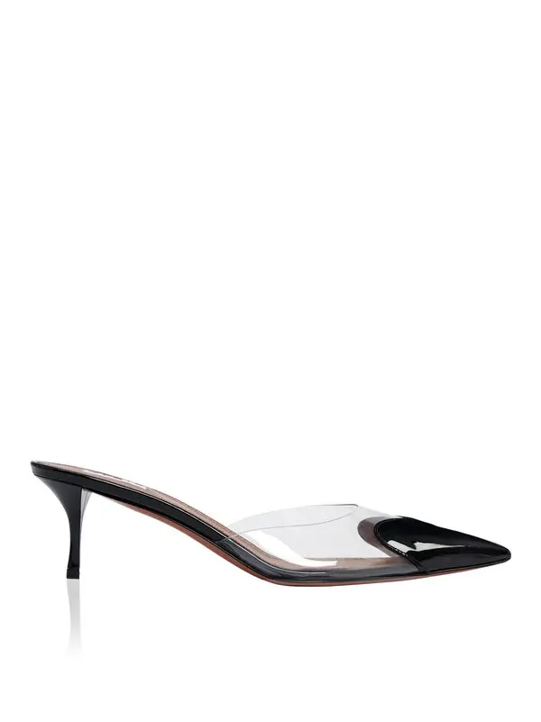 Alaïa Le Cœur Pvc Mules - Black