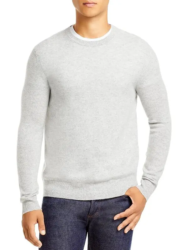 Bloomingdale'S Cashmere Crewneck Sweater - Dove Gray