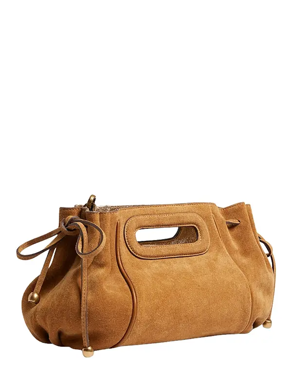 Gerard Darel Dany Mini Leather Top Handle Handbag - Wheat