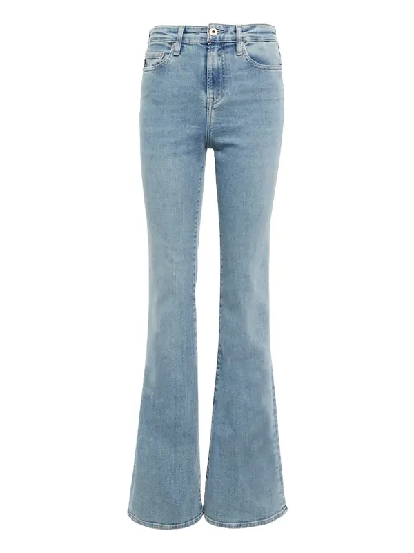 Ag Patty High-rise Flared Jeans - Blue