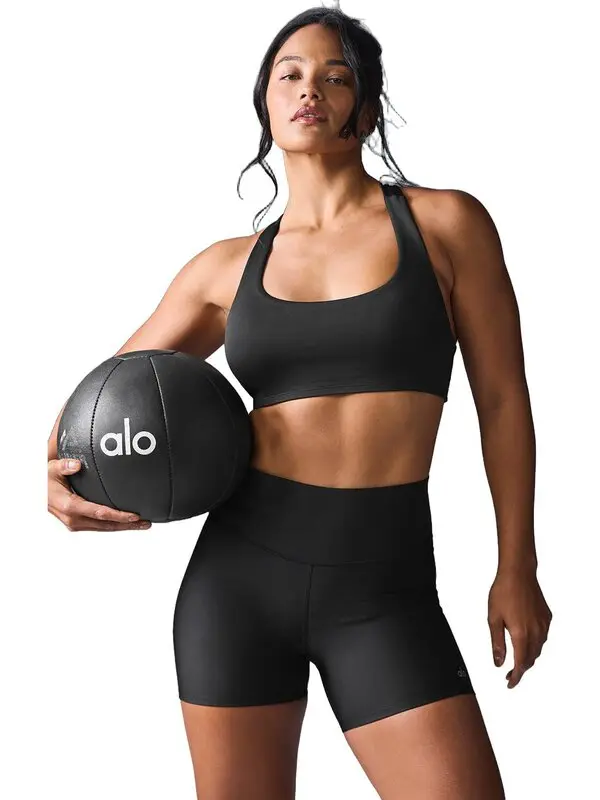 Alo Yoga Airlift Advantage Racerback Bra - Black