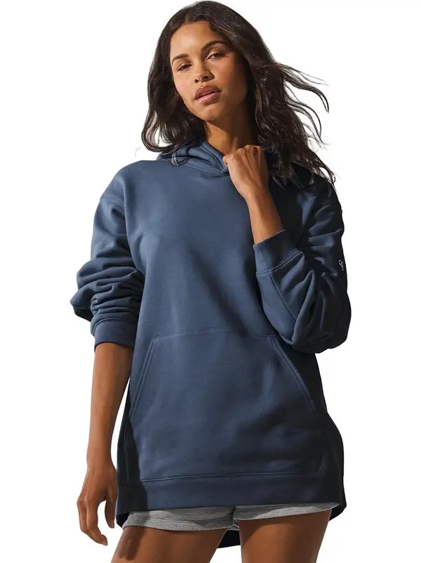 Alo Yoga Renown Heavy Weight Hoodie - Bluestone