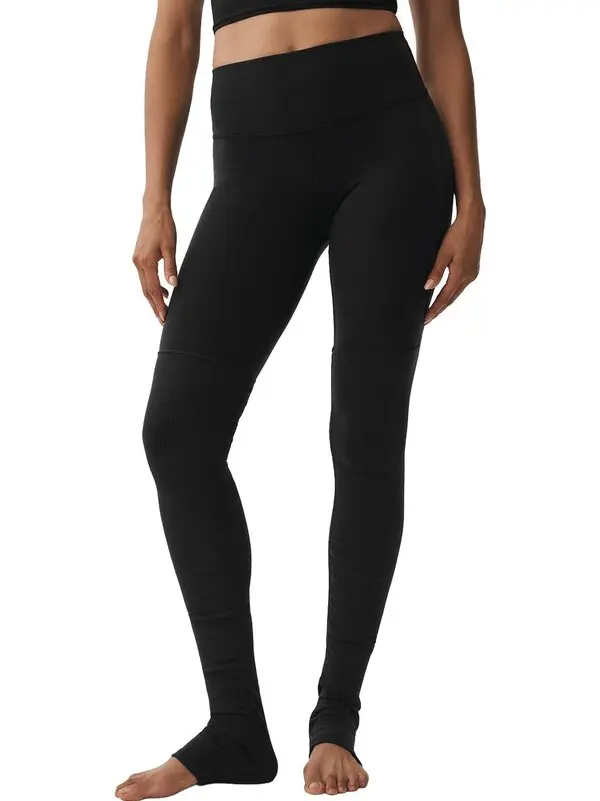 Alo Yoga Airbrush High-waist Highlight Goddess Legging - Black