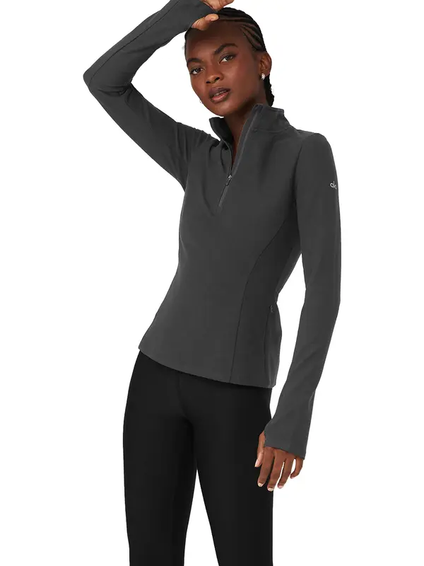 Alo Yoga Rapid Pullover Top - Anthracite