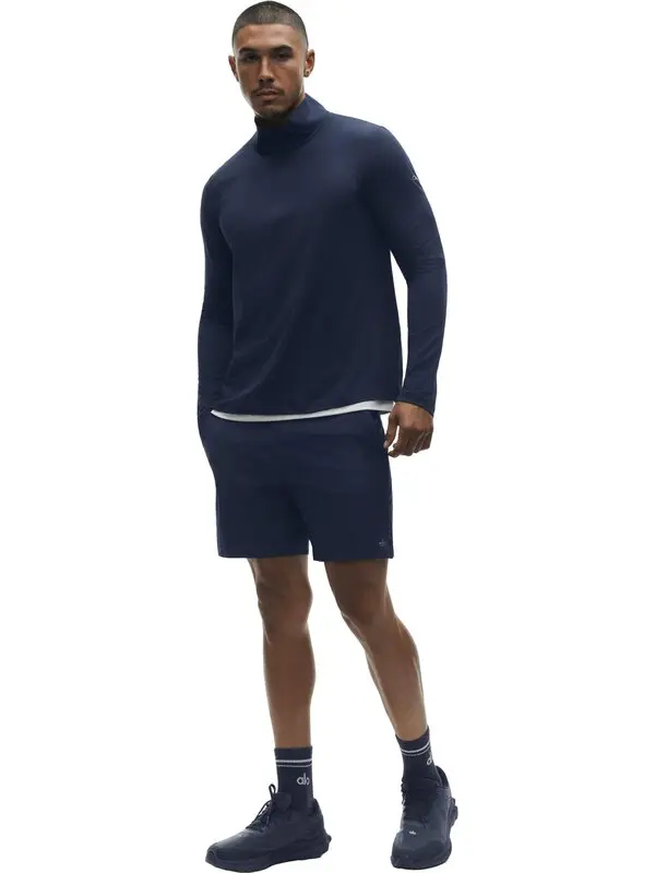 Alo Yoga Conquer 1/4 Zip Reform Long Sleeve Sweatshirt - Navy