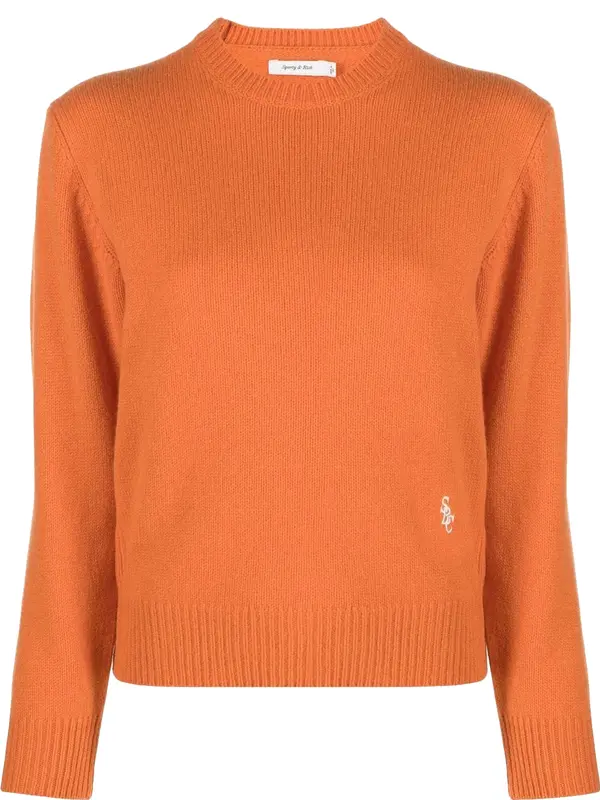 SPORTY & RICH Crew-neck Jumper - Orange