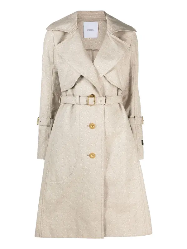 Patou Belted Trench Coat - Neutrals