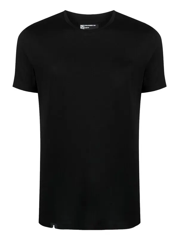Patrizia Pepe Logo Hem T-shirt - Black