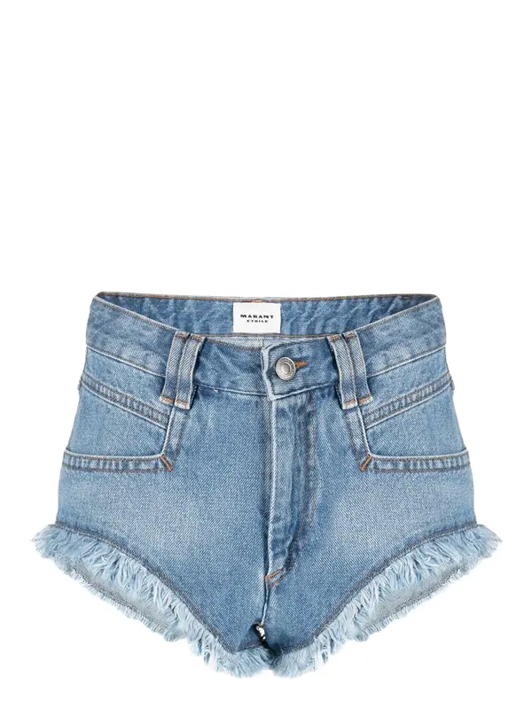 MARANT ETOILE Eneidao Denim Shorts - Blue