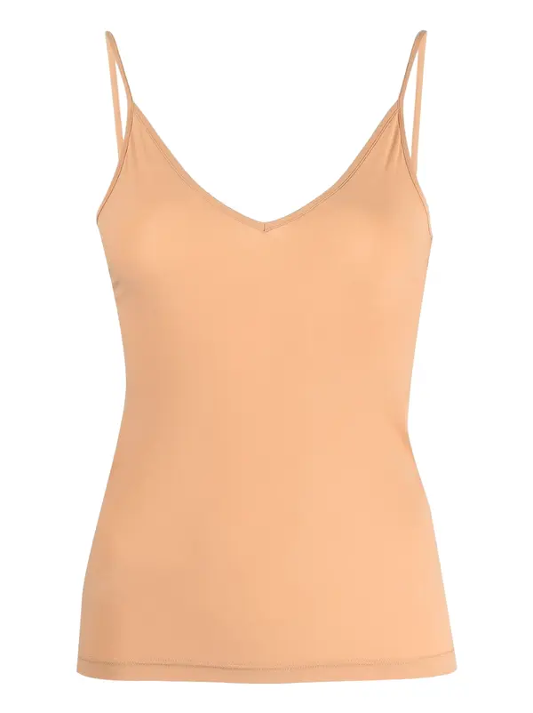 JIL SANDER V-neck Sleeveless Top - Brown