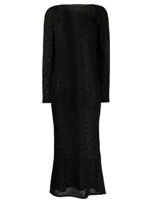 TOM FORD Fine-knit Midi Dress - Black