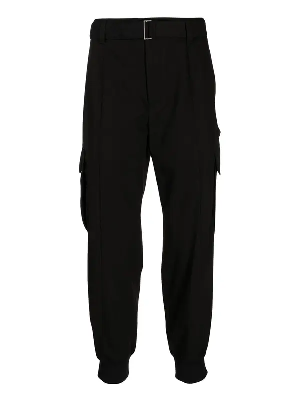 SONGZIO Belted Track Pants - Black