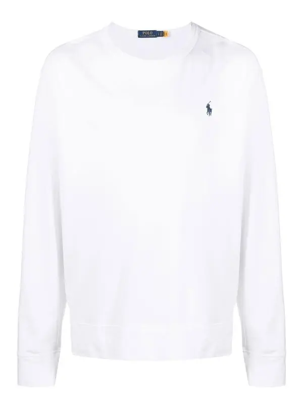 Polo Ralph Lauren Polo Pony Motif Jumper - White