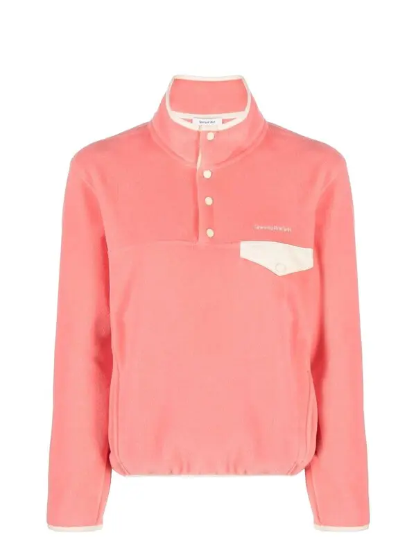 SPORTY & RICH Logo-embroidered Sweatshirt - Pink