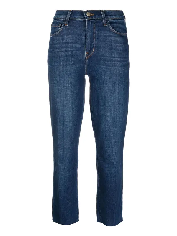 L'Agence High-rise Straight-leg Jeans - Blue