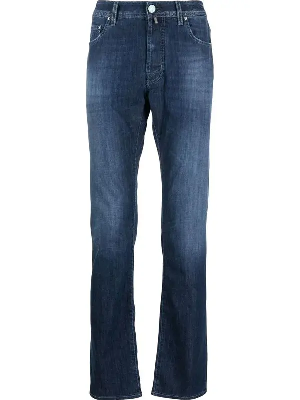 Jacob Cohen Mid-rise Straight-leg Jeans - Blue