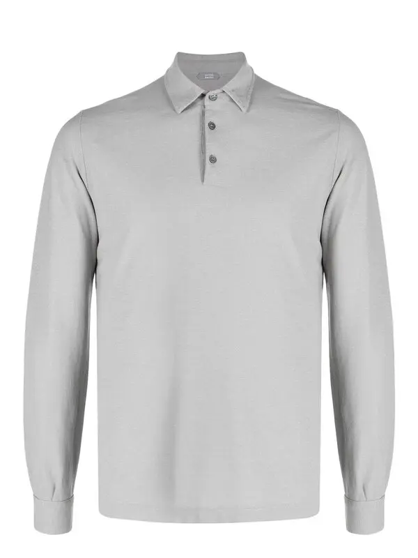 ZANONE Ice Cotton Polo Shirt - Grey