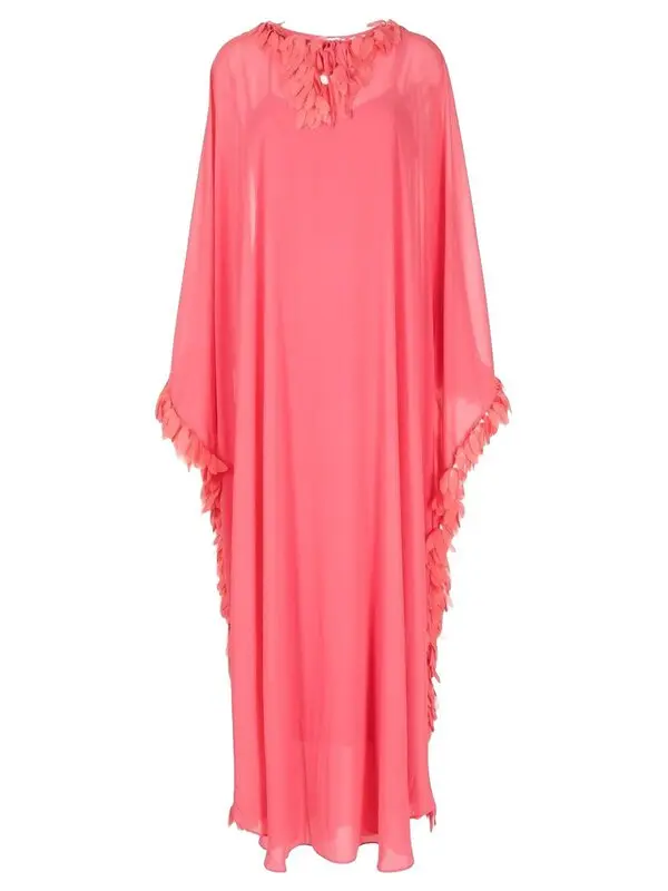 BARUNI Long-sleeved Wide Dress - Pink