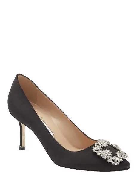 Manolo Blahnik Hangisi Pump - Black