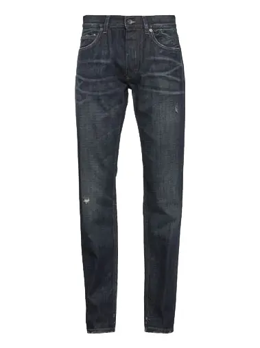 Dolce & Gabbana Straight-leg Cotton Jeans - Blue