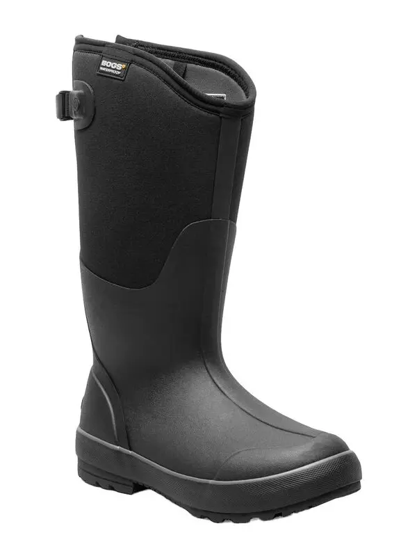 Bogs Classic Ii Adjustable Calf Waterproof Rain Boots - Black