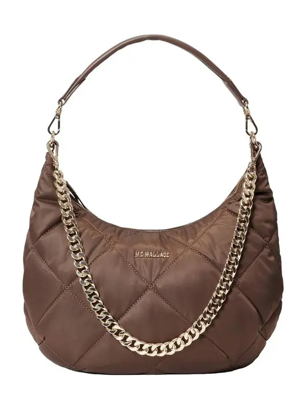 Mz Wallace Bowery Quilted Shoulder Bag - Walnut