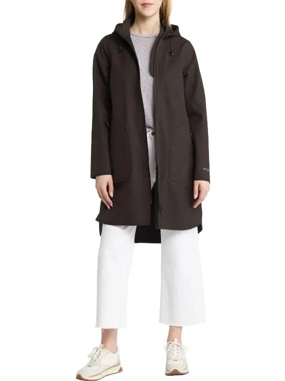 ILSE JACOBSEN Hooded Rain Jacket - Black