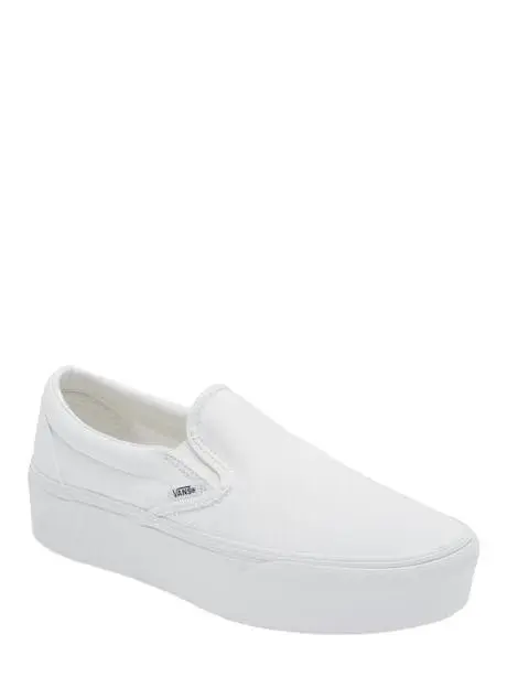 VANS Classic Slip-on Stackform Sneakers - Canvas True White