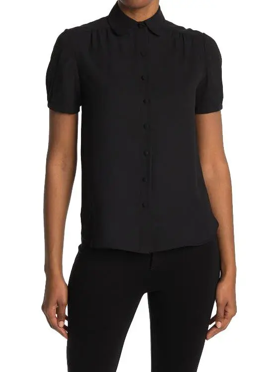 Anne Klein Peter Pan Collar Blouse - Anne Blk