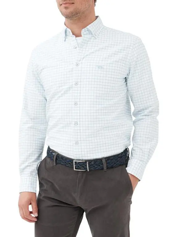 Rodd & Gunn Gunn Check Oxford Button-down Shirt - Cornflower