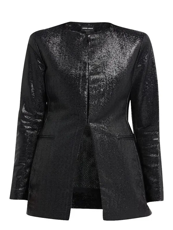 Giorgio Armani Sparkle Slim Jacket - Black