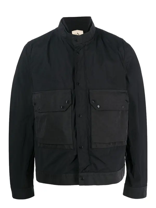 TEN C Patch-pockets Bomber Jacket - Black