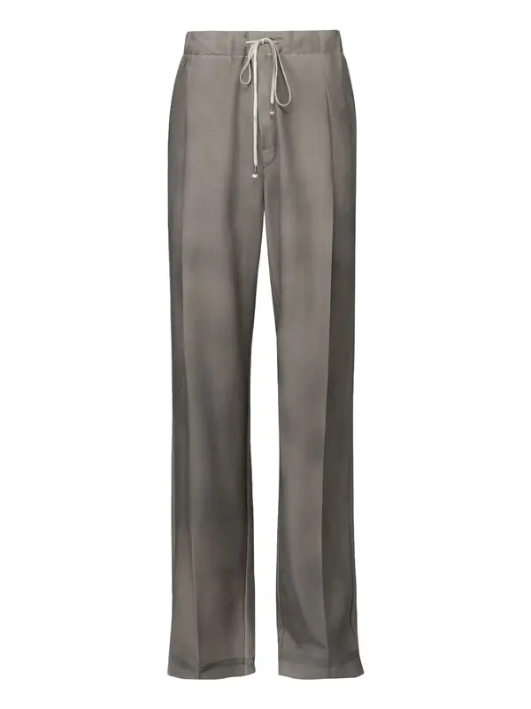 MAISON MARGIELA Wide-leg Wool Trousers - Grey