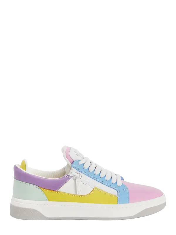 GIUSEPPE ZANOTTI Gz94 Double-zip Low-top Sneakers - Multicolour