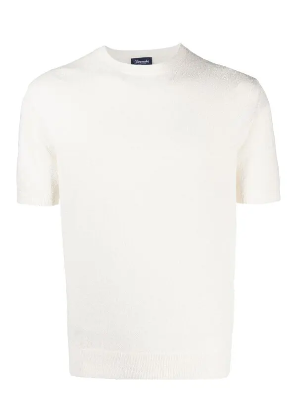 DRUMOHR Crew-neck Short-sleeve Jumper - White